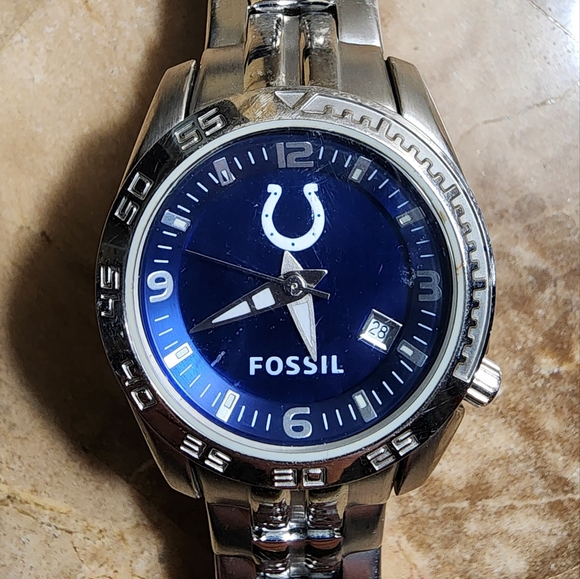 Fossil | Wearables | Fossil Stainless Steel Indianapolis Colts Watch ...